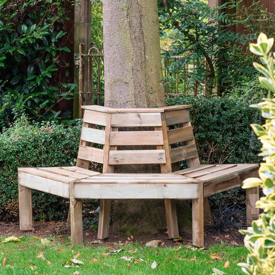 Buy Wooden Tree Seat by Forest Garden — The Worm that Turned ...