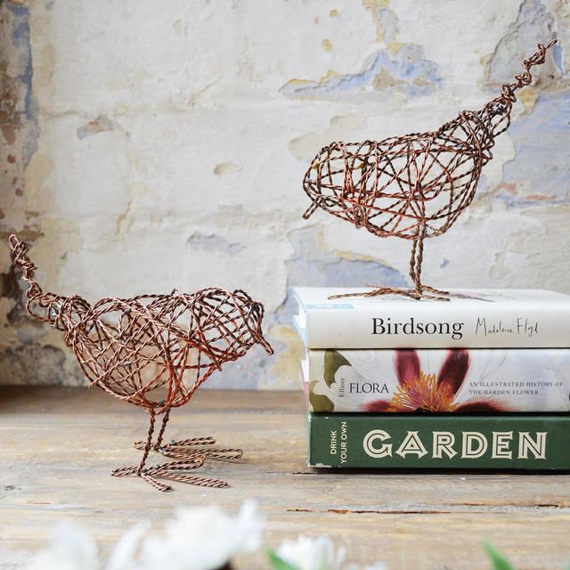 Buy Copper Wire Bird Sculptures — The Worm that Turned - revitalising ...