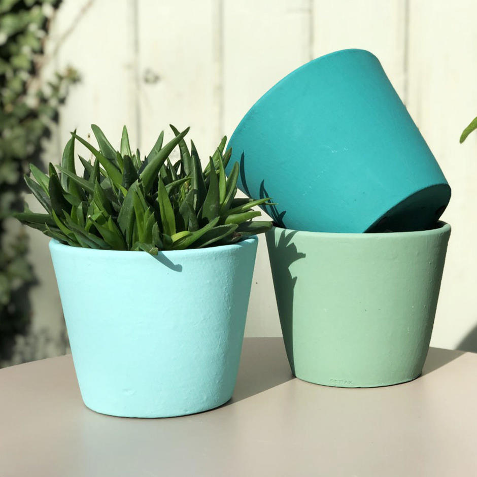 Buy Colourful Painted Plant Pot — The Worm that Turned - revitalising ...