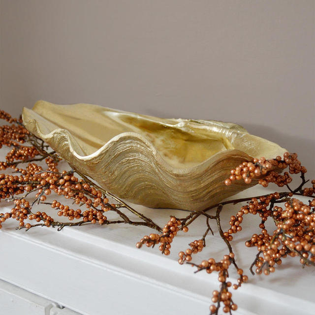Buy Gold Decorative Clam Shell Dish — The Worm that Turned ...
