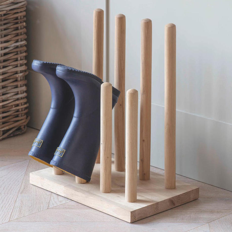Buy Oak Wellington Boot Stand — The Worm that Turned - revitalising ...
