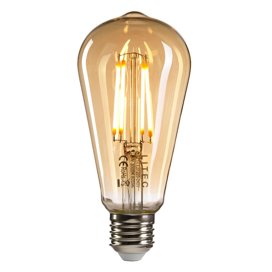 Buy 8W Edison LED Amber Tint Filament Lightbulb by Elstead Lighting ...