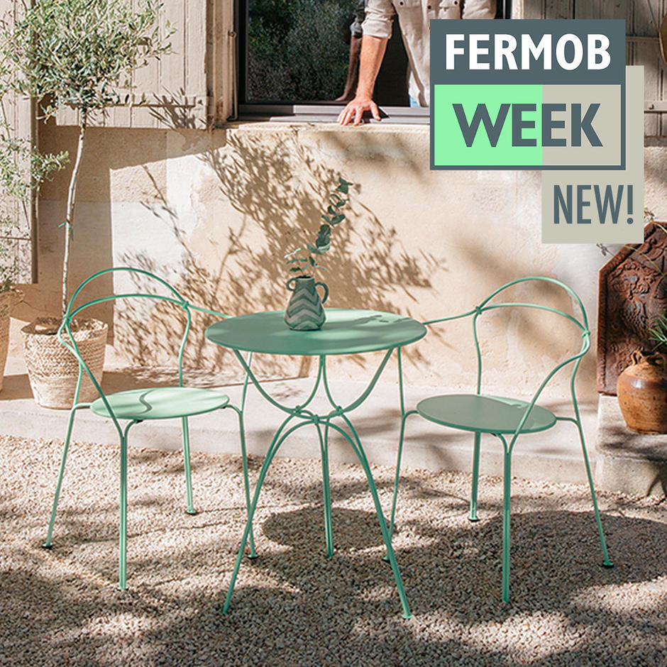 Buy Airloop 60cm Table by Fermob Outdoor Furniture — The Worm that Turned - revitalising your ...