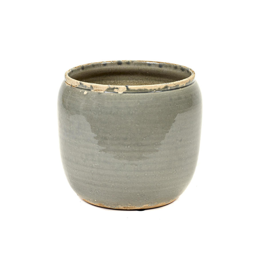Buy Ceramic Indoor Grey Plant Pot — The Worm that Turned - revitalising ...