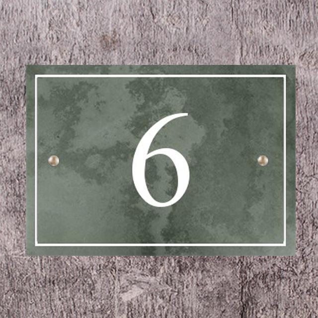 Buy Smooth Slate House Numbers — The Worm that Turned - revitalising ...