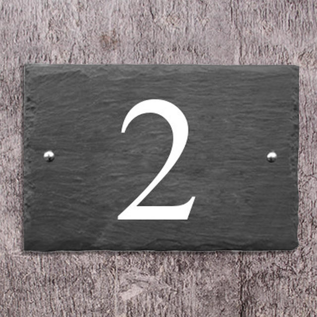 Buy Rustic Slate House Numbers — The Worm that Turned - revitalising ...