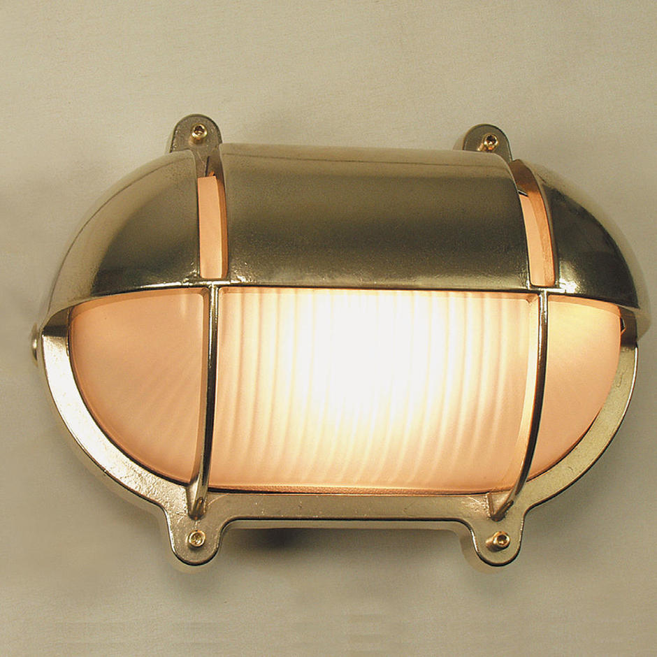 Buy Oval Bulkhead Wall Lights with Shade — The Worm that Turned ...